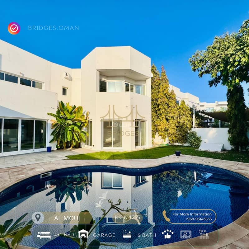 5 Bedroom Villa For Rent in The Wave (Almouj), Muscat | Bayut.om